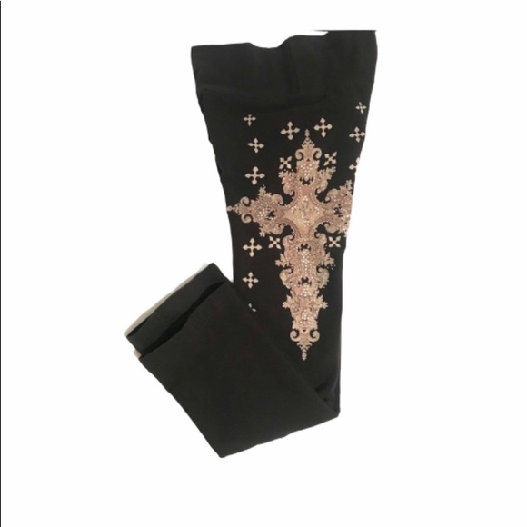 Warehouse | Pants & Jumpsuits | Leggings W Cross Design | Poshmark